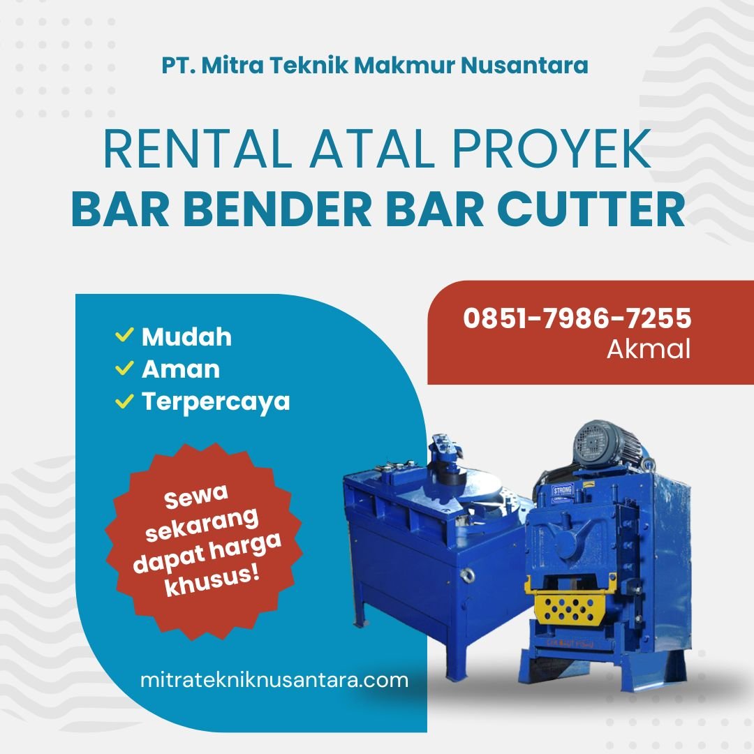 Sewa Alat Bar Bender Bar Cutter Kota Metro | Lampung - 085179867255 ...